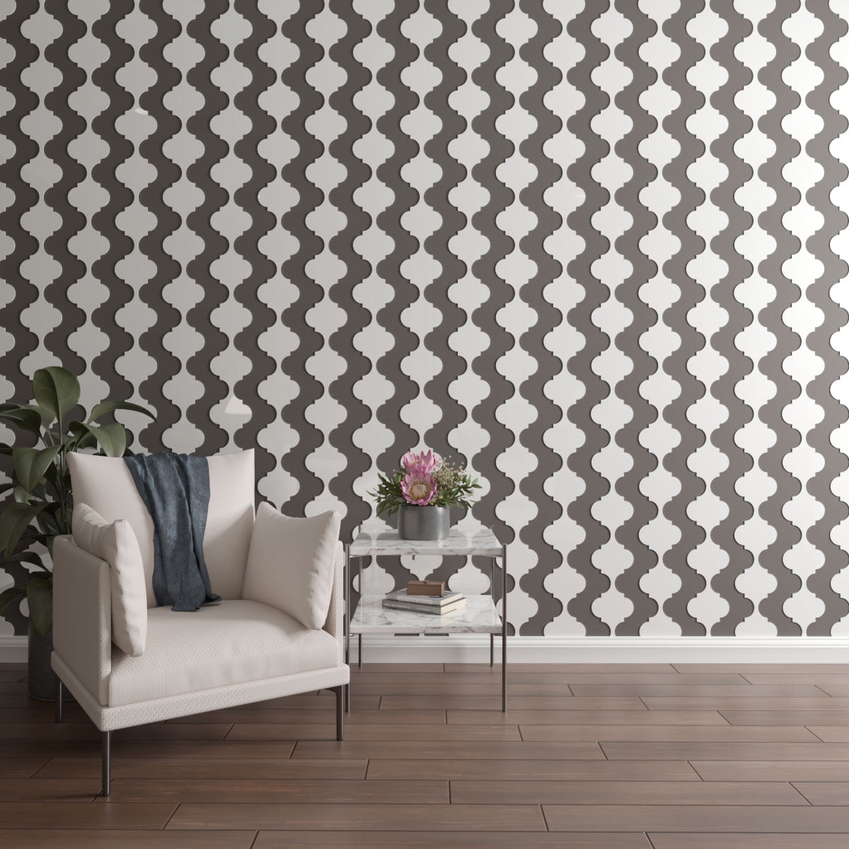 Ekena Millwork 47"H x 1/8"T Marrakesh Adjustable Acrylic Decorative ...