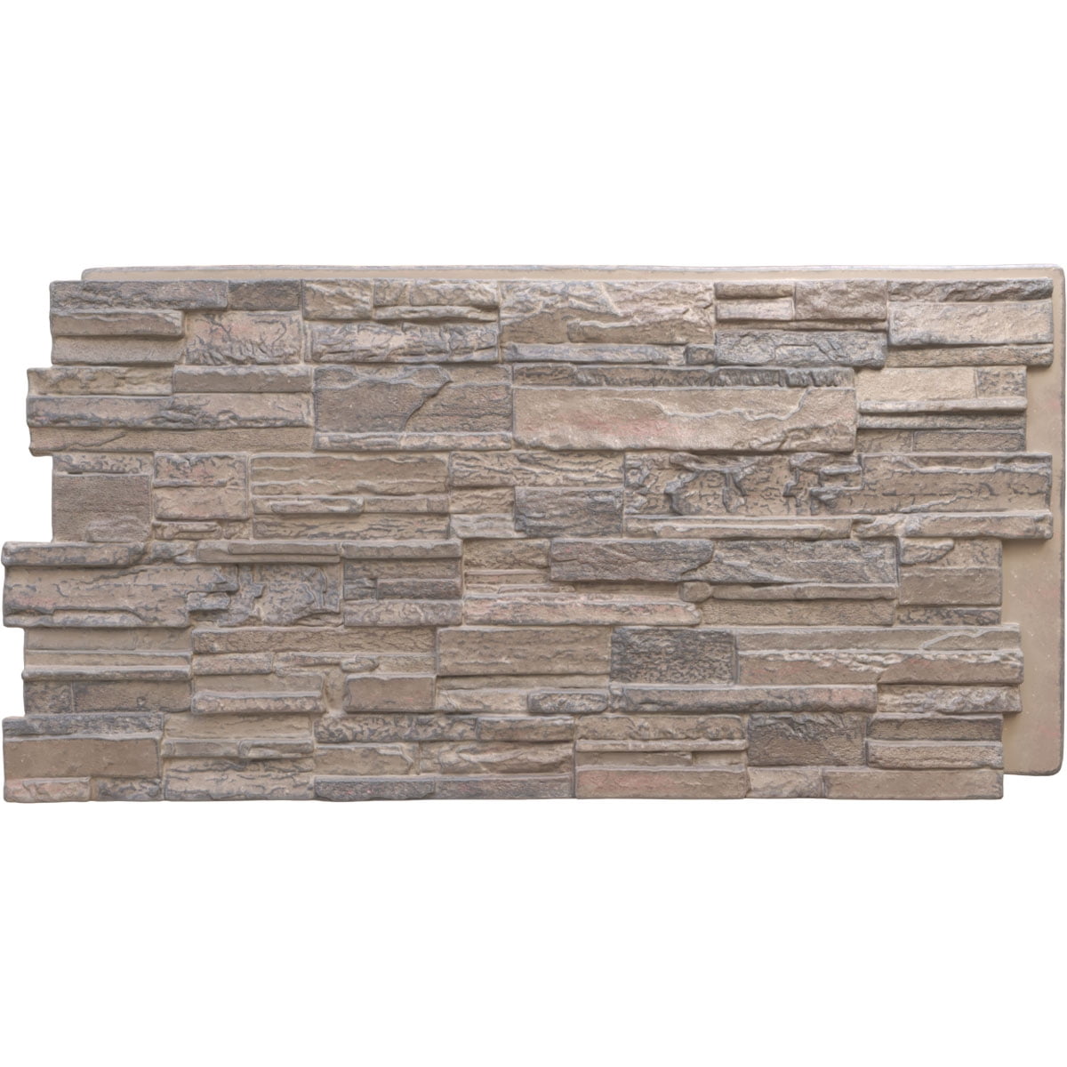 Ekena Millwork 48 5/8"W x 24 3/4"H x 1 1/4"D Cascade Stacked Stone ...
