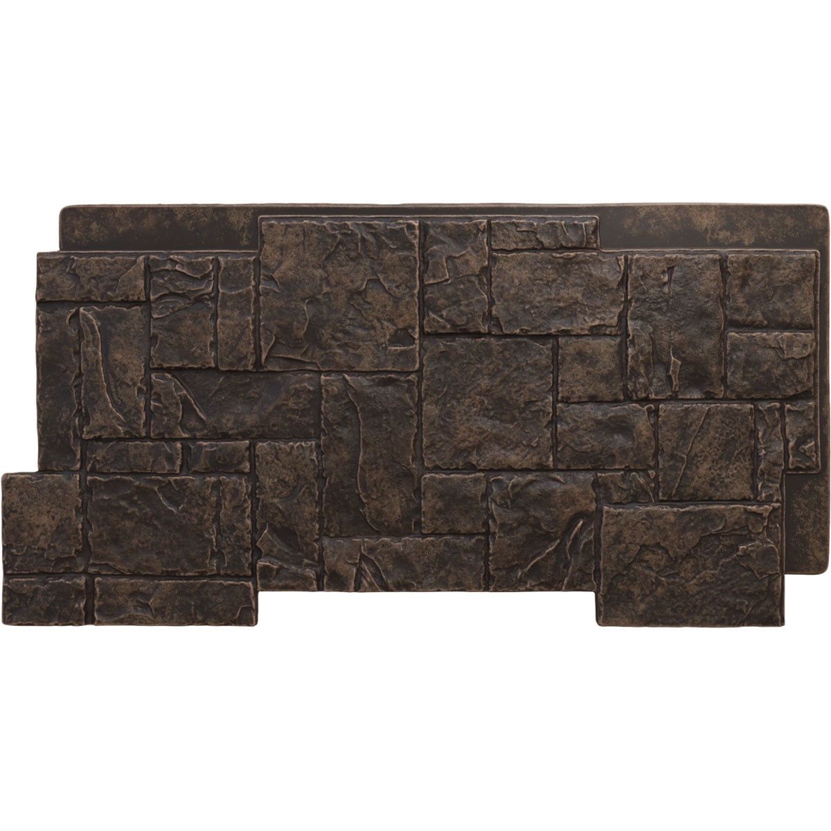 Ekena Millwork 49"W x 24 1/2"H x 1 1/4"D Castle Rock Stacked Stone ...