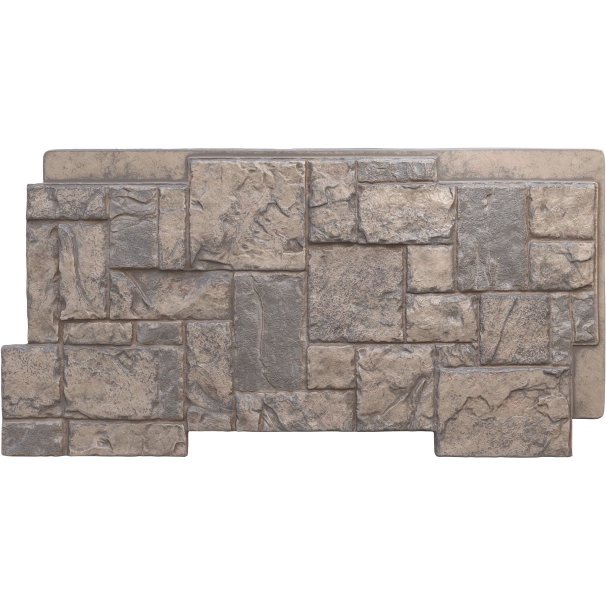 Ekena Millwork 49"W x 24 1/2"H x 1 1/4"D Castle Rock Stacked Stone ...