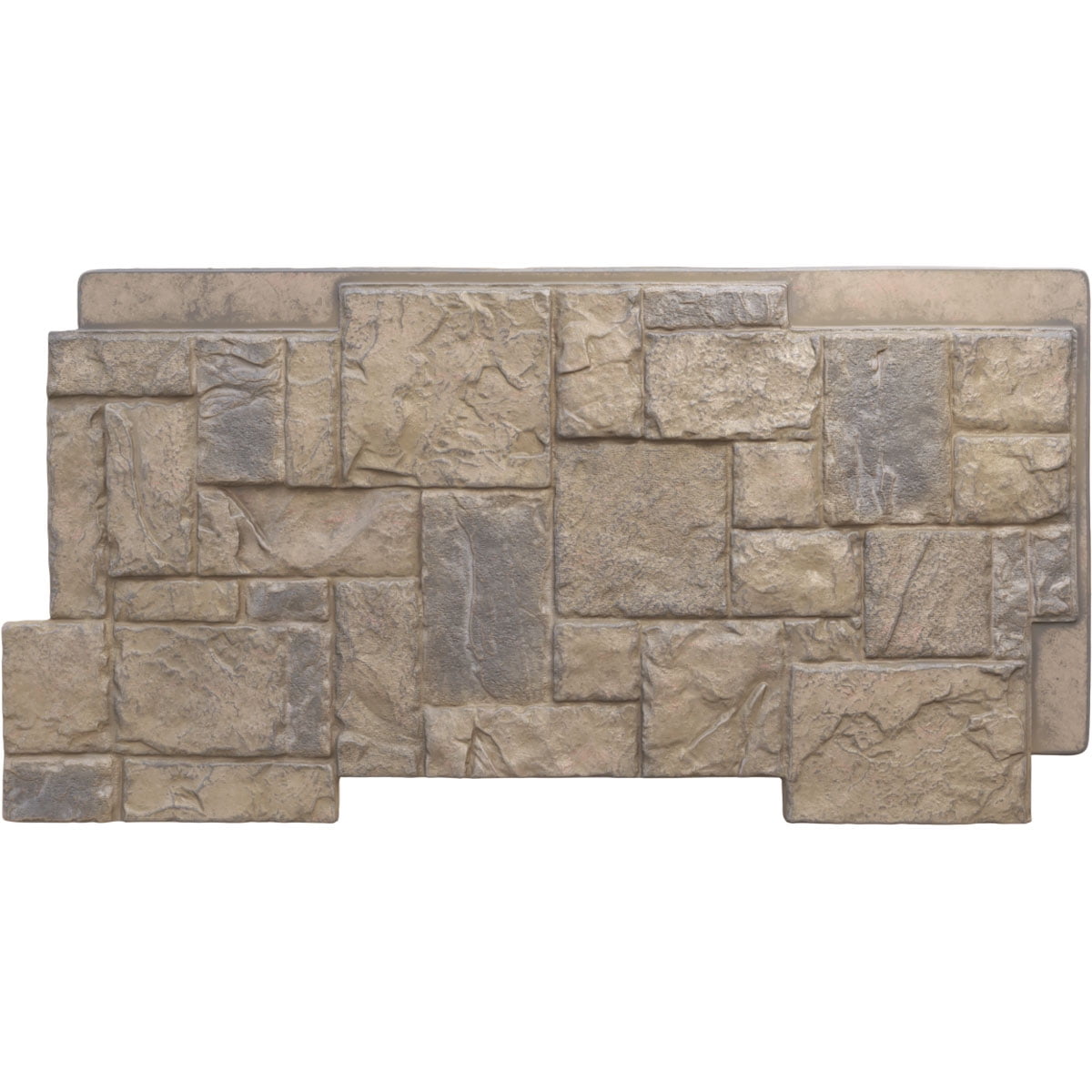 Ekena Millwork 49"W x 24 1/2"H x 1 1/4"D Castle Rock Stacked Stone ...