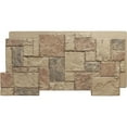 Ekena Millwork 49"W x 24.50"H x 1.25"D Castle Rock Stacked Stone, StoneWall Faux Stone Siding ...