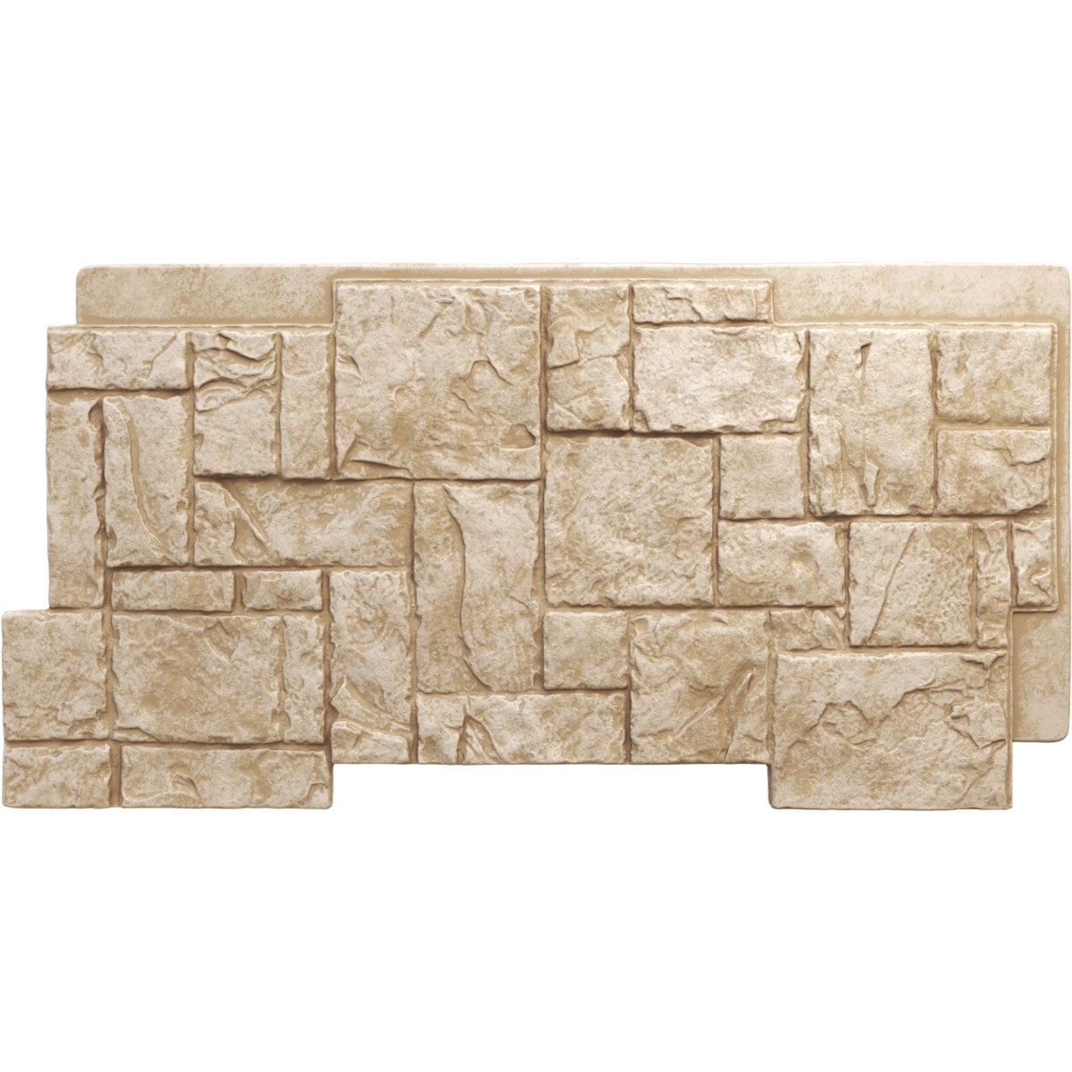 Ekena Millwork 49"W x 24.50"H x 1.25"D Castle Rock Stacked Stone ...