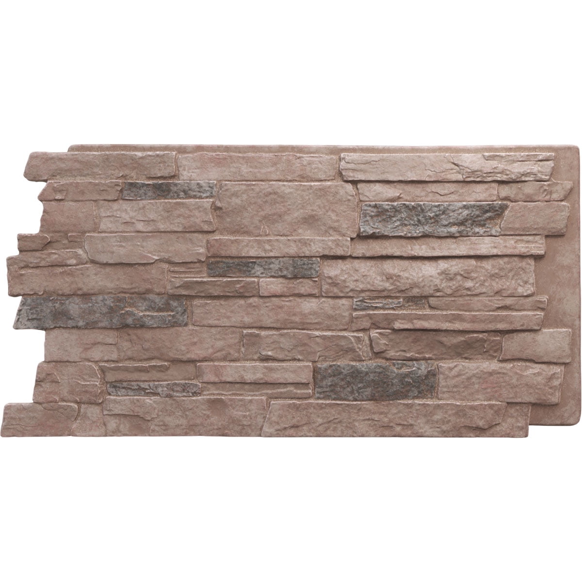 Ekena Millwork 49"W x 25 1/2"H x 1 1/4"D Acadia Ledge Stacked Stone ...