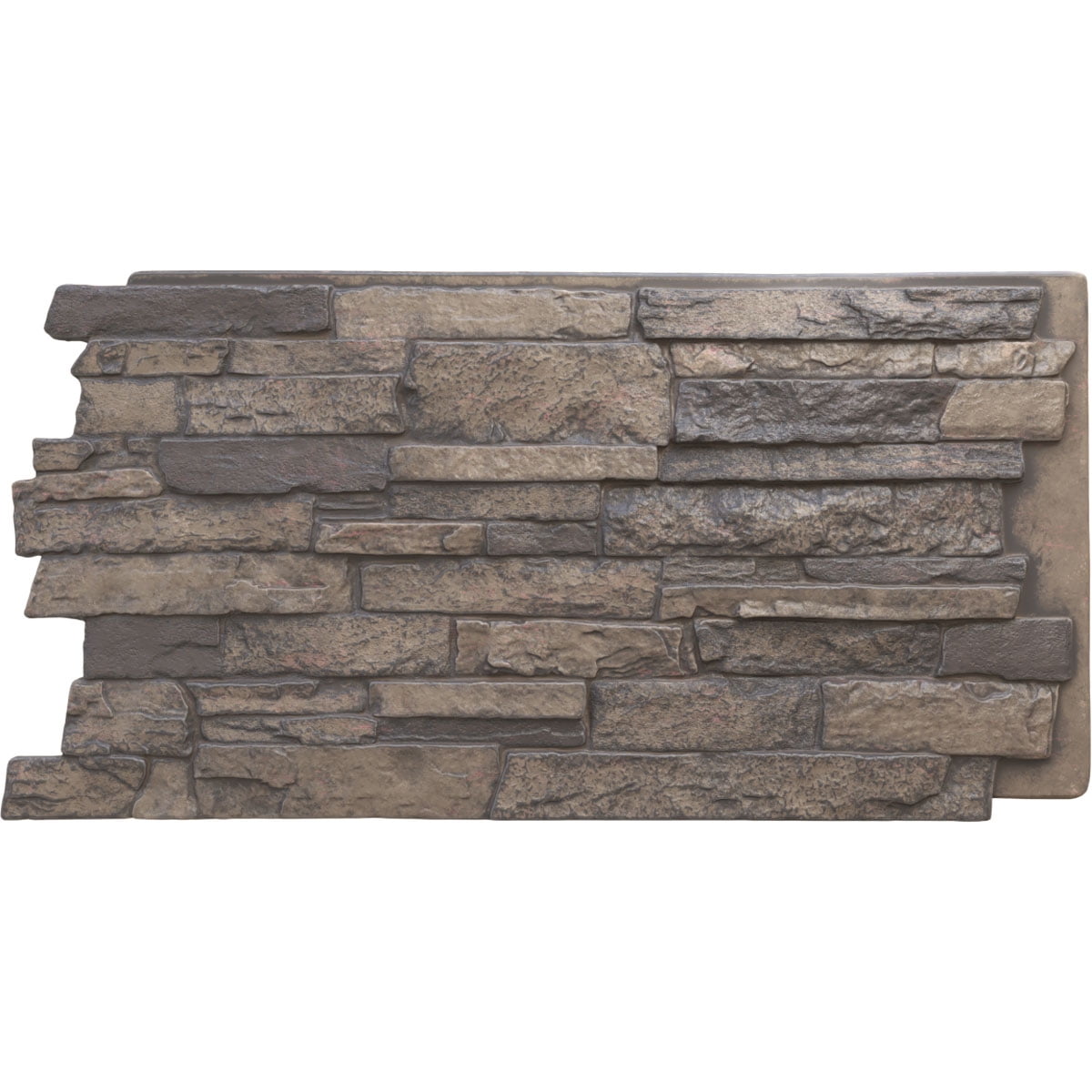Ekena Millwork 49"W x 25 1/2"H x 1 1/4"D Acadia Ledge Stacked Stone ...