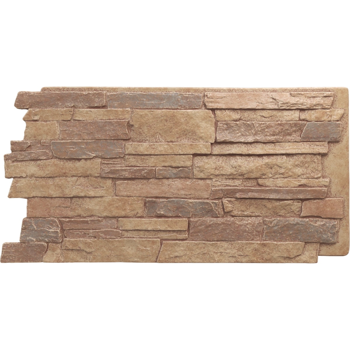 Ekena Millwork 49"W x 25 1/2"H x 1 1/4"D Acadia Ledge Stacked Stone ...