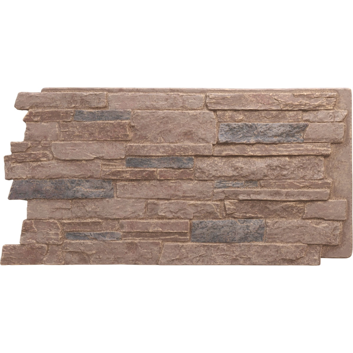 Ekena Millwork 49"W x 25 1/2"H x 1 1/4"D Acadia Ledge Stacked Stone ...