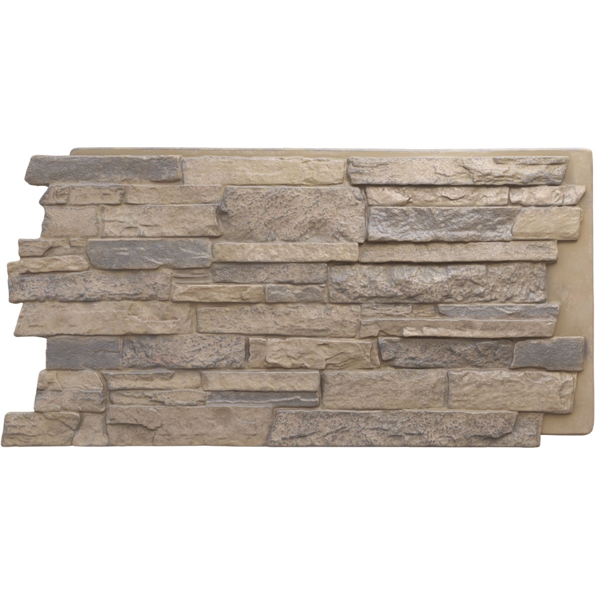 Ekena Millwork 49"W x 25 1/2"H x 1 1/4"D Acadia Ledge Stacked Stone ...