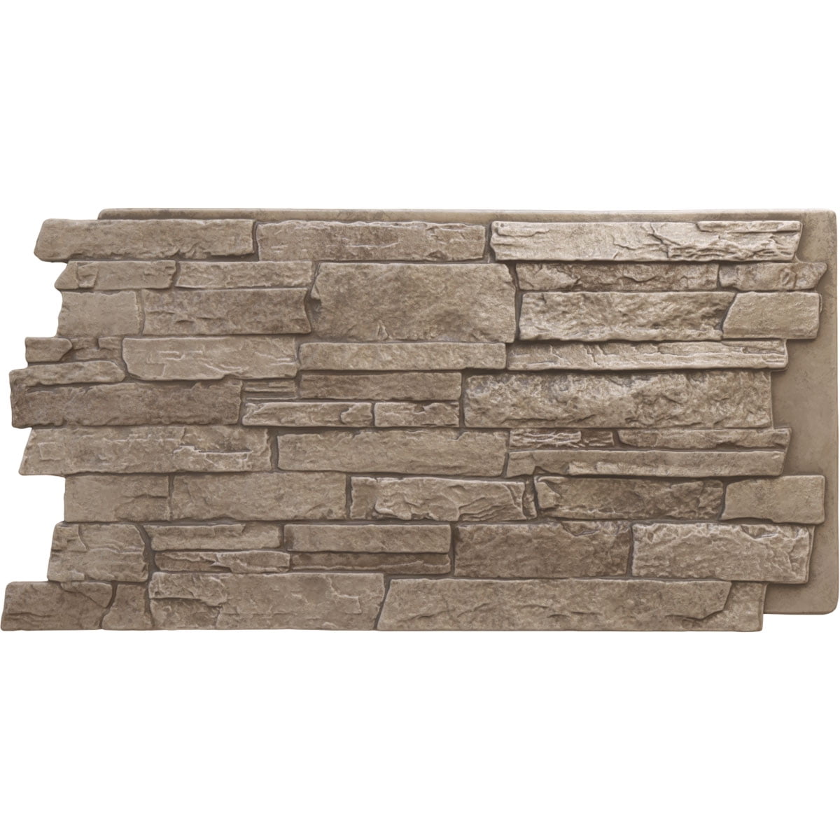 Ekena Millwork 49"W x 25 1/2"H x 1 1/4"D Acadia Ledge Stacked Stone ...