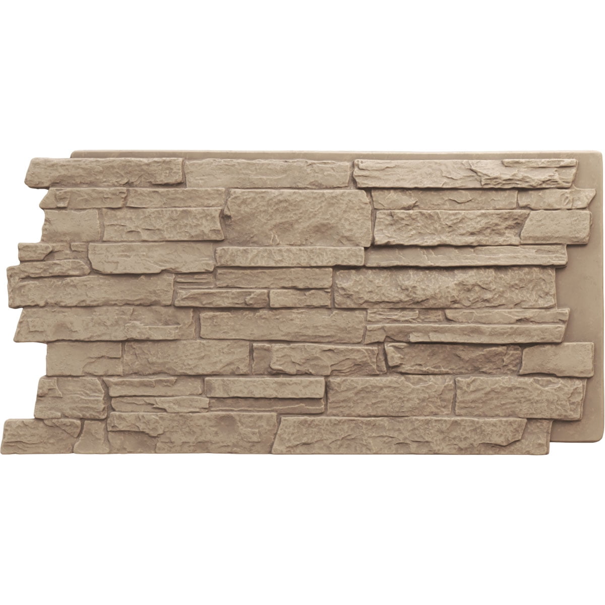 Ekena Millwork 49"W x 25 1/2"H x 1 1/4"D Acadia Ledge Stacked Stone ...
