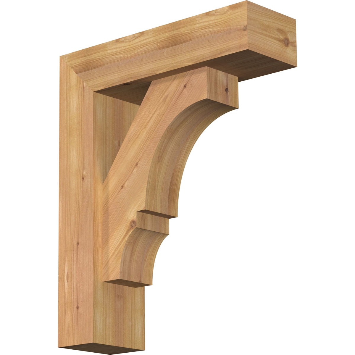 Ekena Millwork 5 1/2"W x 18"D x 22"H Balboa Block Smooth Bracket w ...