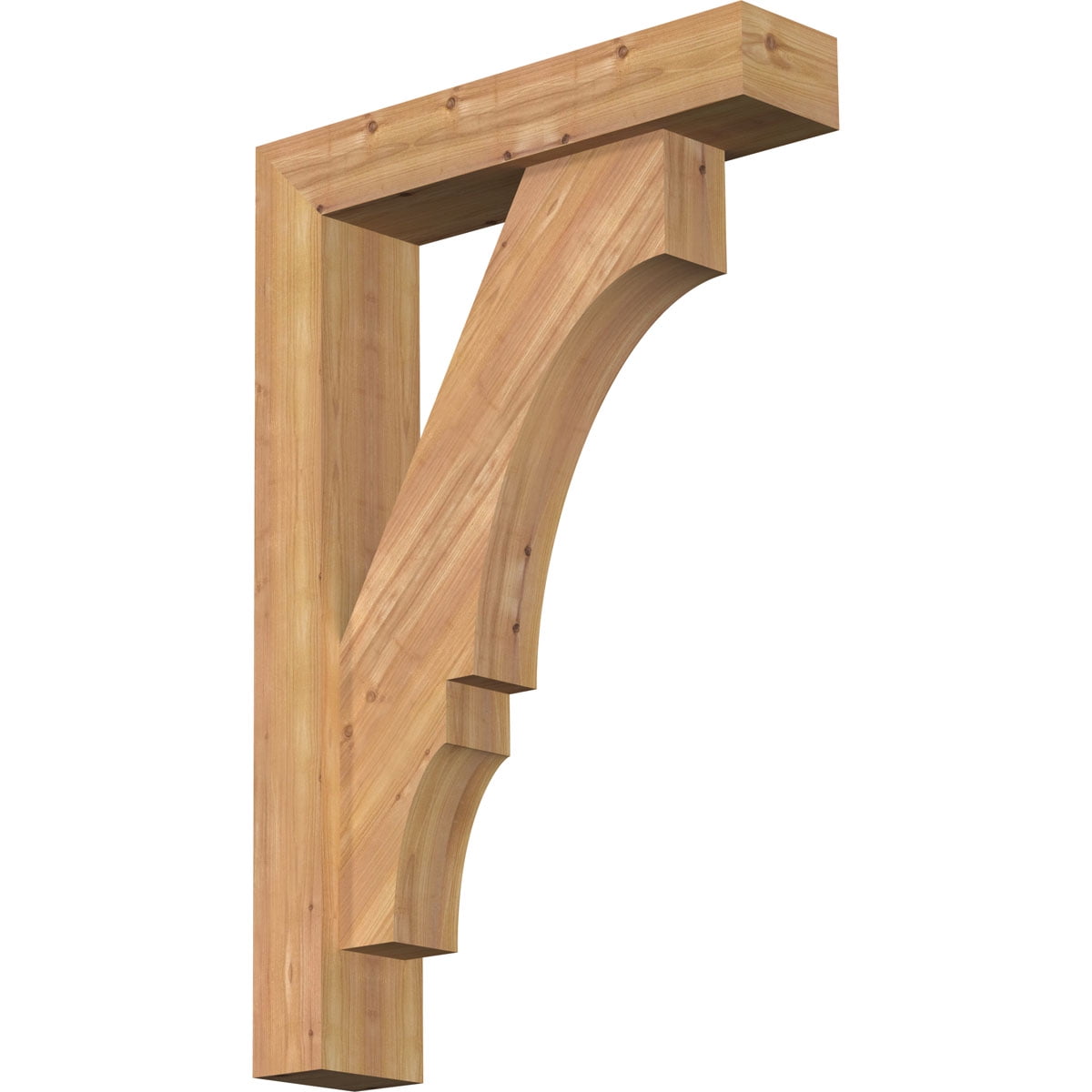 Ekena Millwork 5 1/2"W x 24"D x 36"H Balboa Block Smooth Bracket w ...