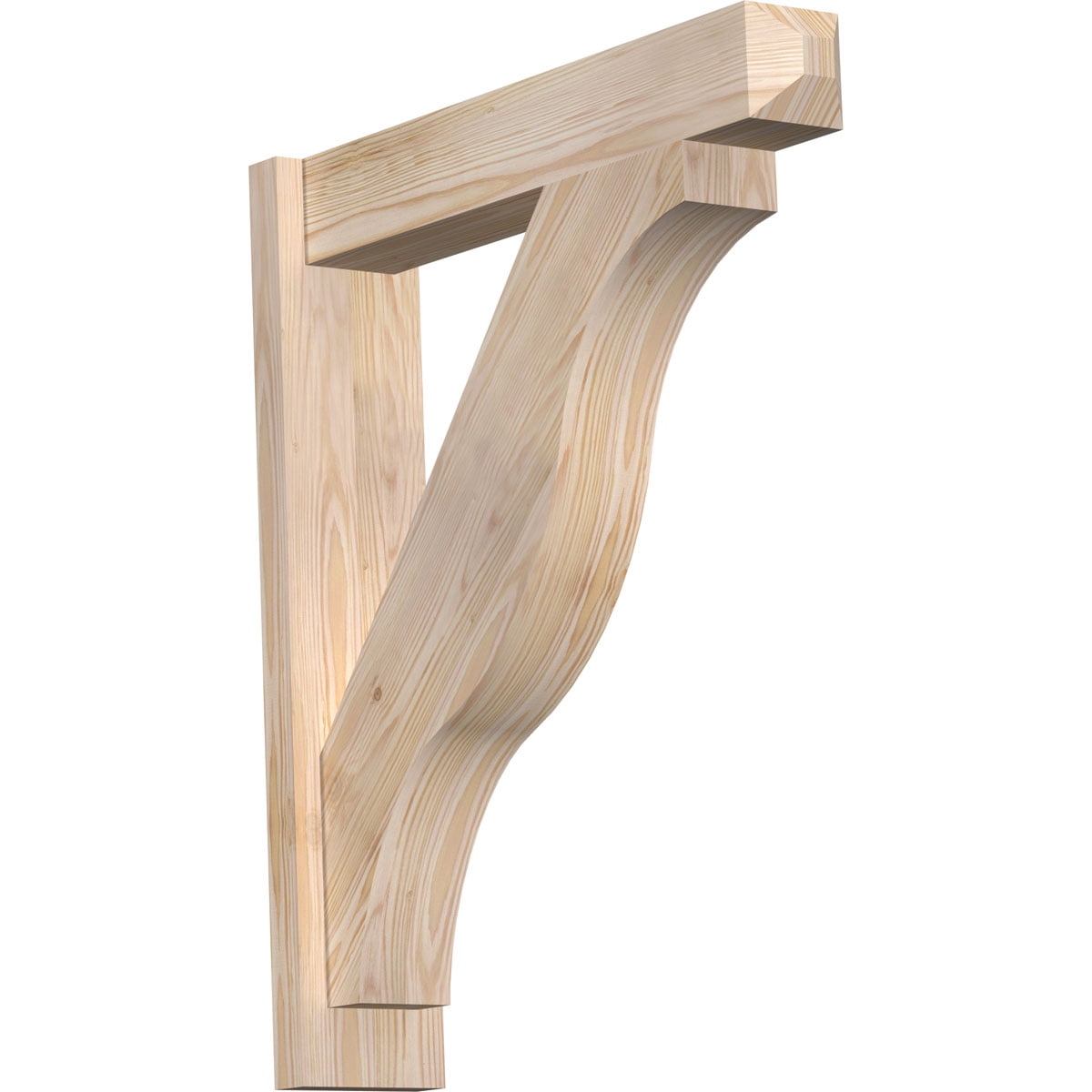 Ekena Millwork 5 1/2"W x 26"D x 30"H Funston Smooth Craftsman Outlooker ...