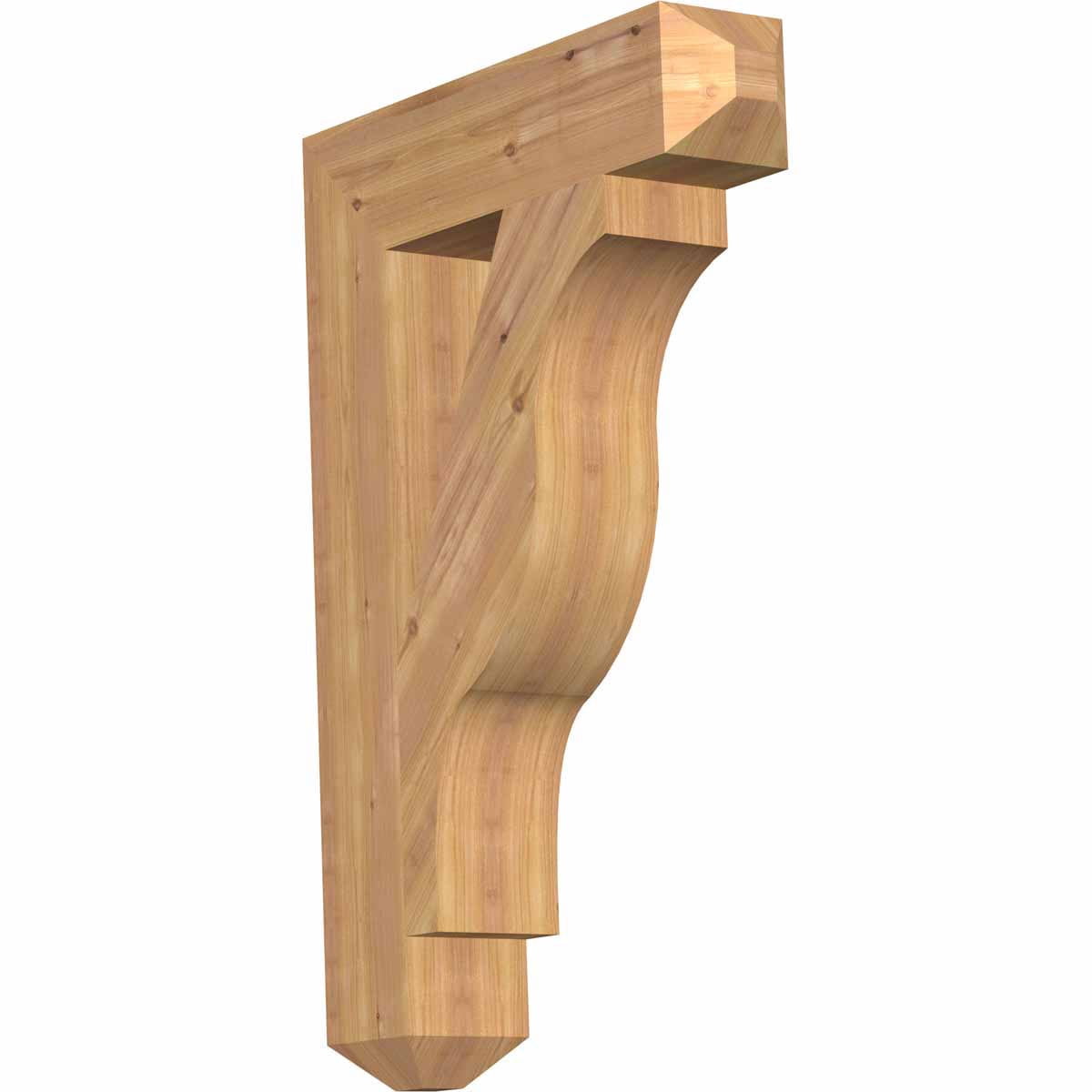 Ekena Millwork 5 1/2"W x 26"D x 38"H Funston Craftsman Smooth Bracket ...