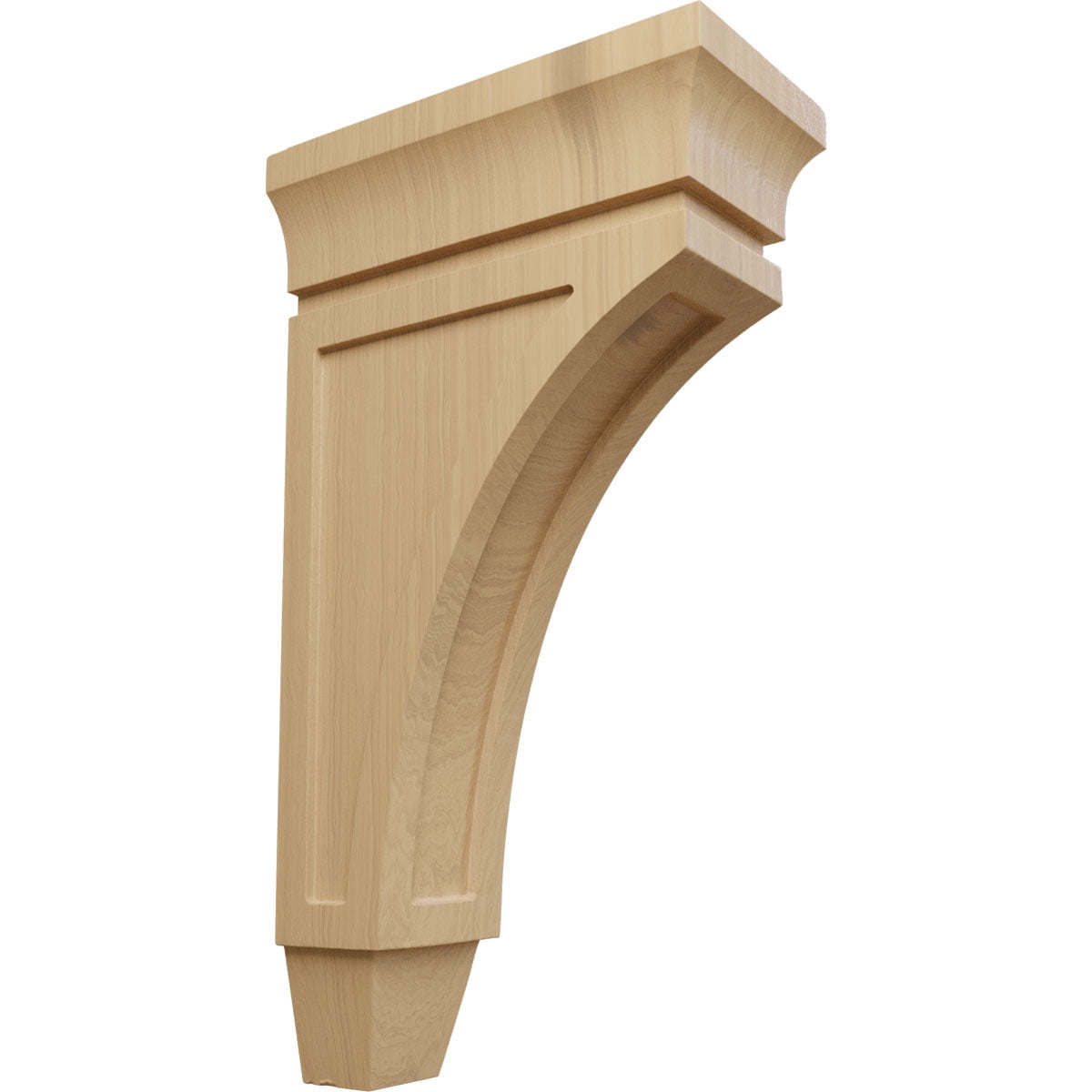 Ekena Millwork 5"W x 10"D x 18"H Extra Large Lucan Wood Corbel, Cherry ...