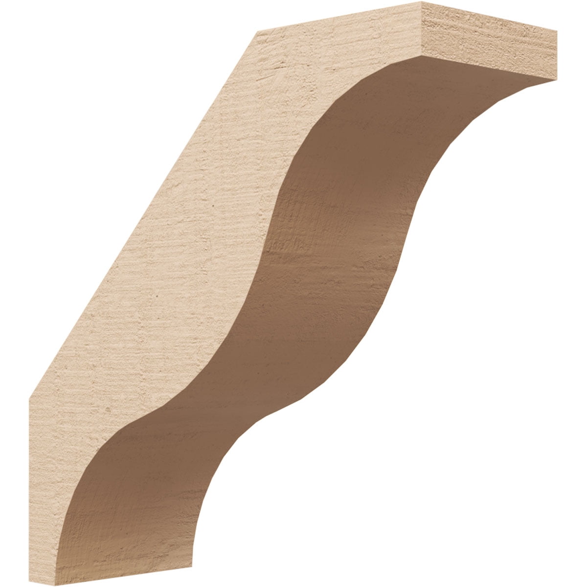 Ekena Millwork 5"W x 14"D x 14"H Funston Rough Cedar Woodgrain ...