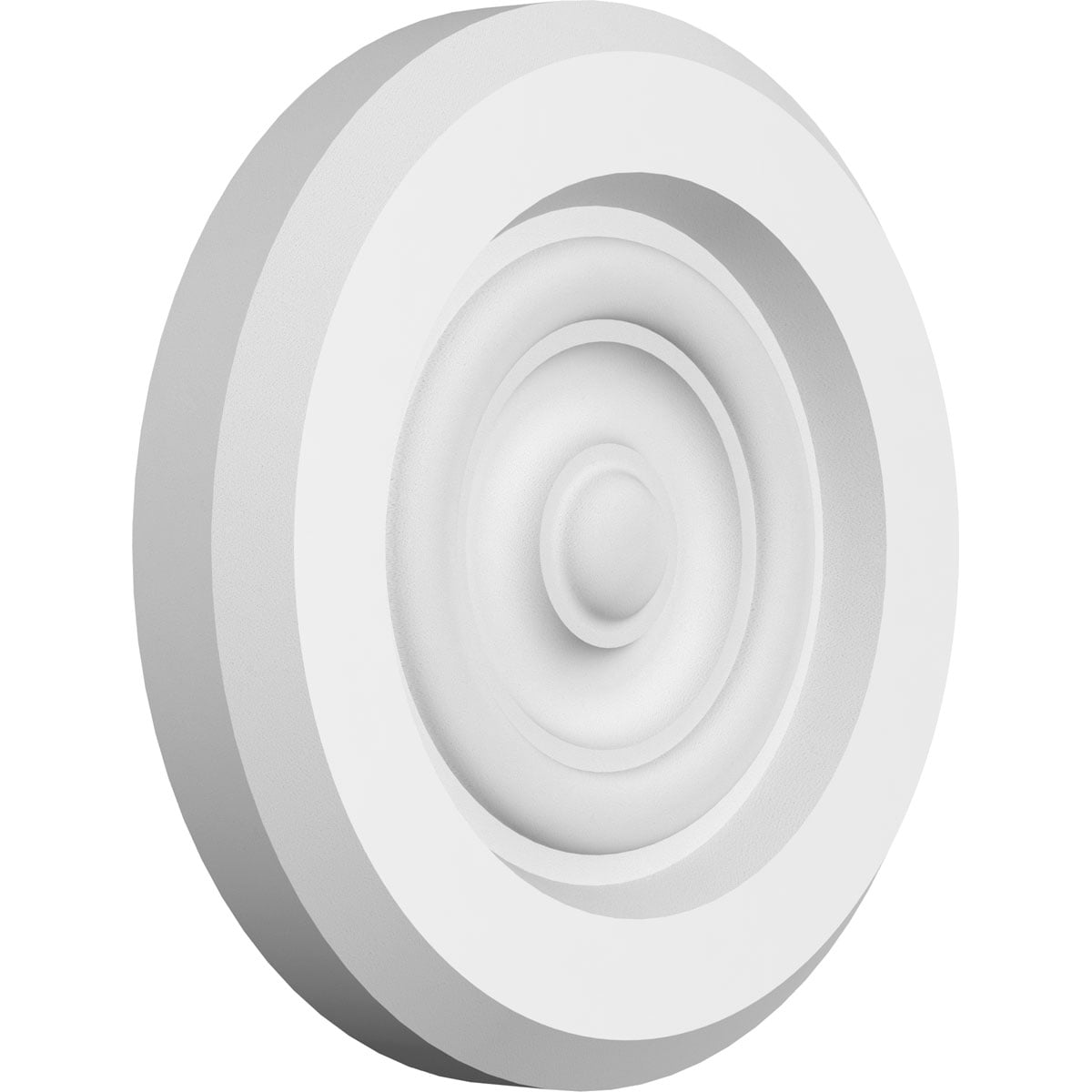 Ekena Millwork 5"W x 5"H x 1/2"P Standard Grayson Bullseye Rosette with ...