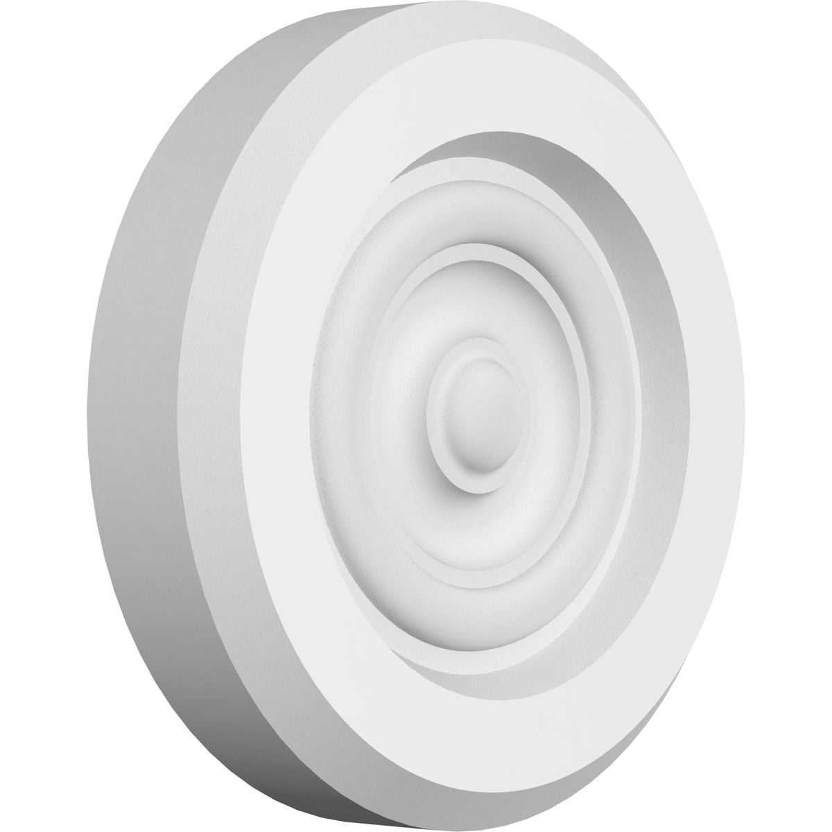 Ekena Millwork 5"W x 5"H x 1/2"P Standard Grayson Bullseye Rosette with ...