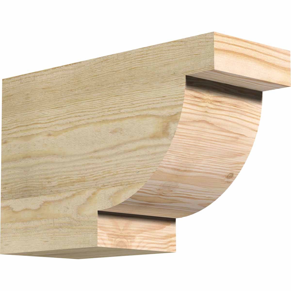 Ekena Millwork 6"W x 10"H x 16"L Alpine Rough Sawn Rafter Tail, Douglas ...