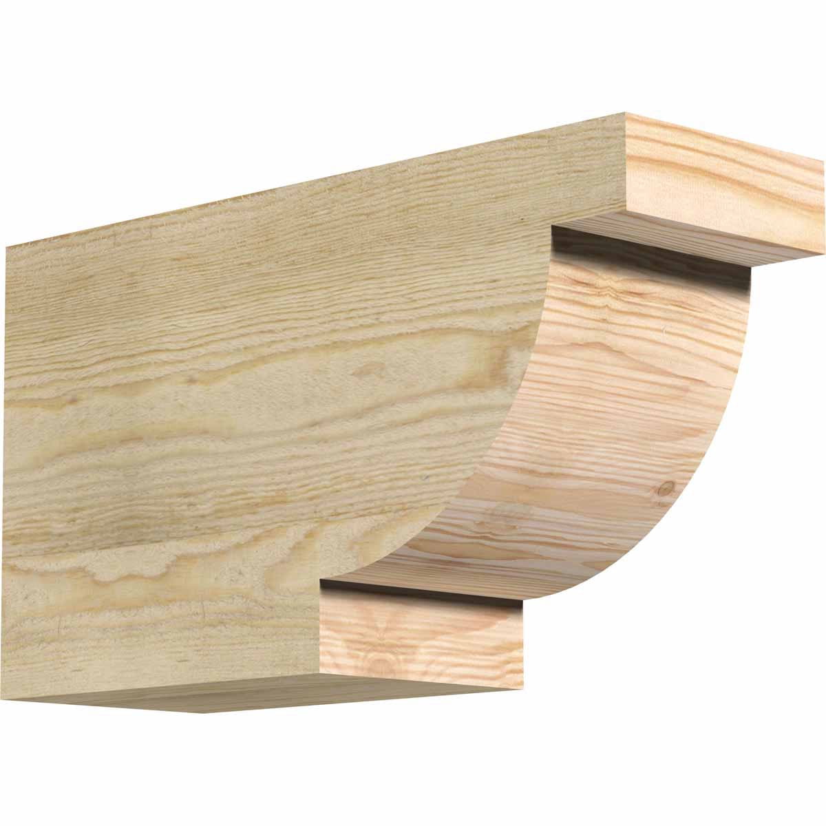 Ekena Millwork 6"W x 10"H x 18"L Alpine Rough Sawn Rafter Tail, Douglas ...