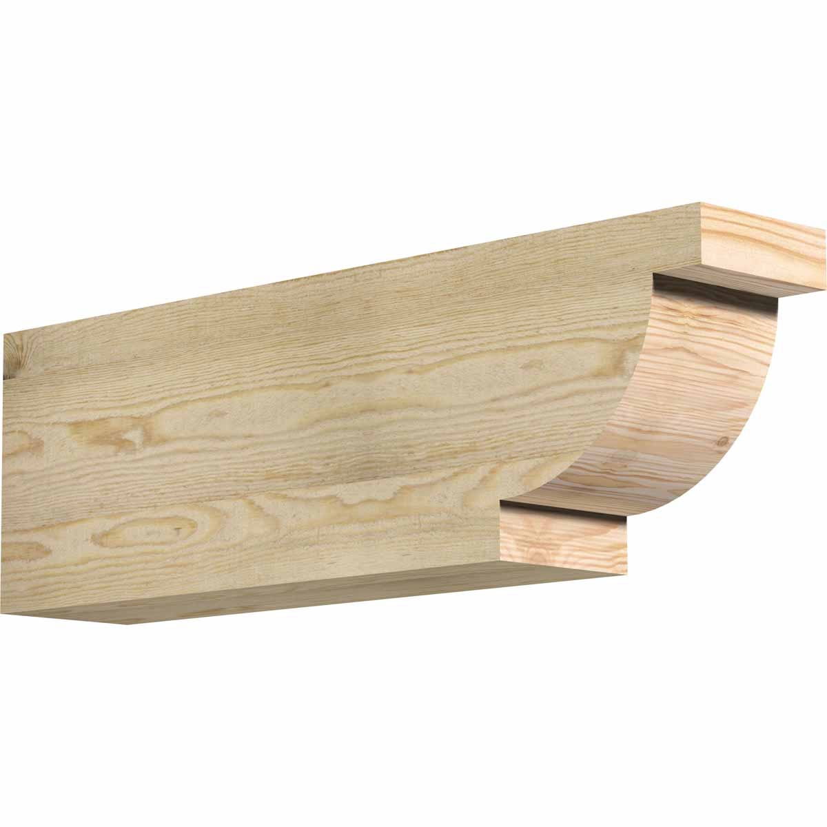 Ekena Millwork 6"W x 10"H x 32"L Alpine Rough Sawn Rafter Tail, Douglas ...
