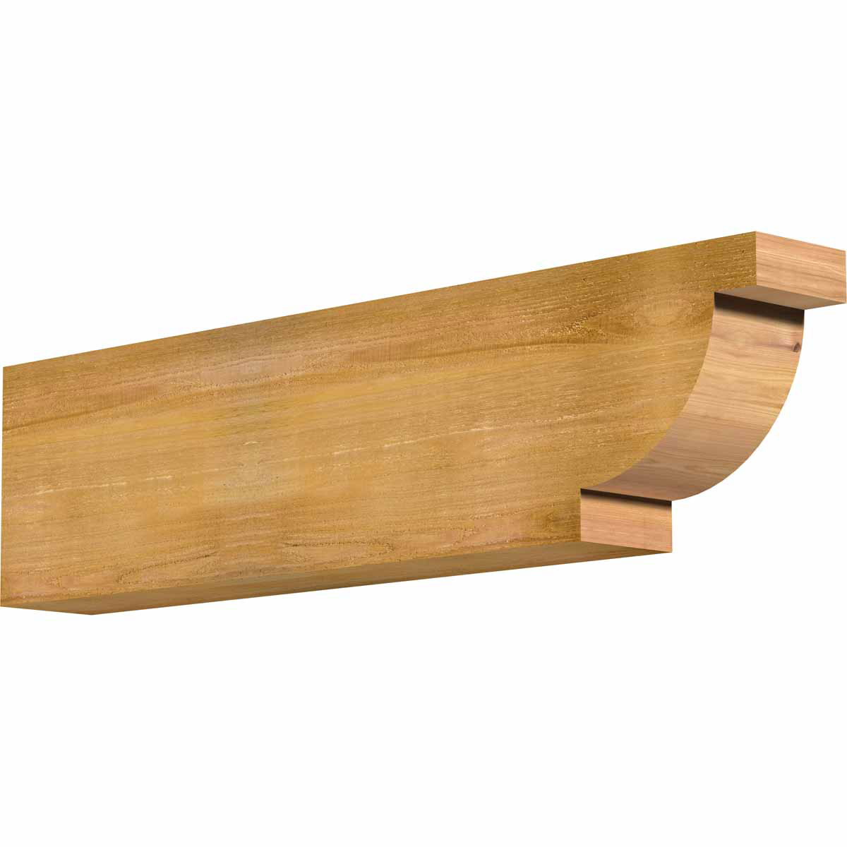 Ekena Millwork 6"W x 12"H x 48"L Alpine Rough Sawn Rafter Tail, Western ...