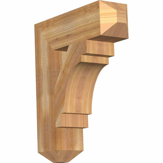 Ekena Millwork 6"W x 22"D x 26"H Merced Craftsman Rough Sawn Bracket ...