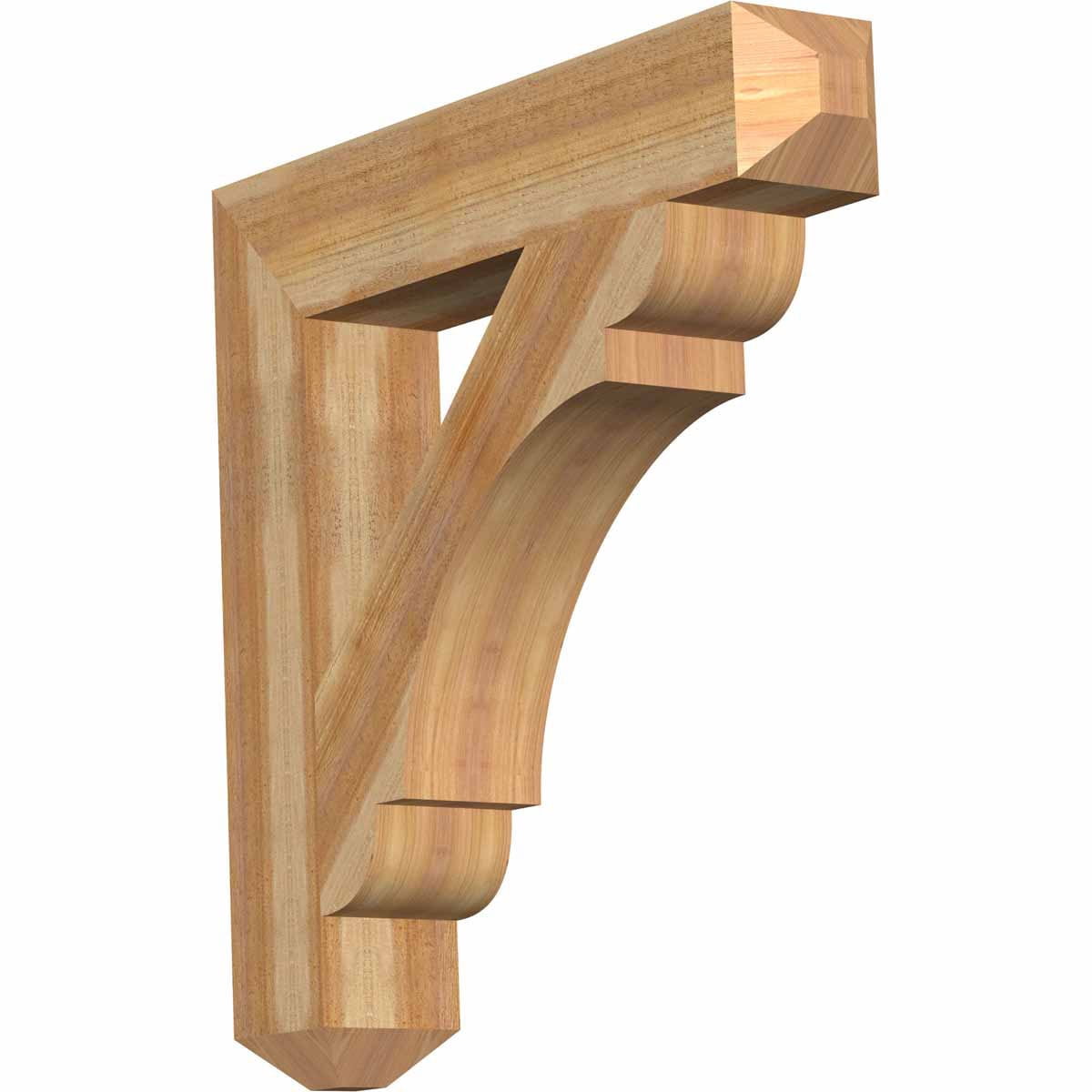 Ekena Millwork 6"W x 34"D x 34"H Olympic Craftsman Rough Sawn Bracket ...