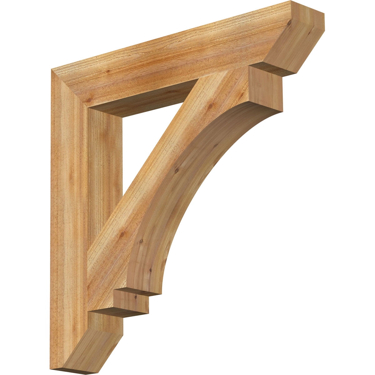 Ekena Millwork 6"W x 36"D x 36"H Imperial Slat Rough Sawn Bracket ...