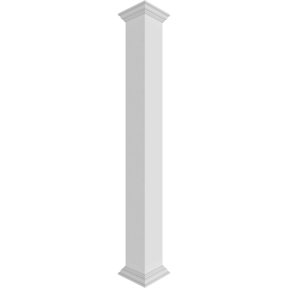 Ekena Millwork 12"W x 9'H Craftsman Classic Square Non-Tapered Recessed ...