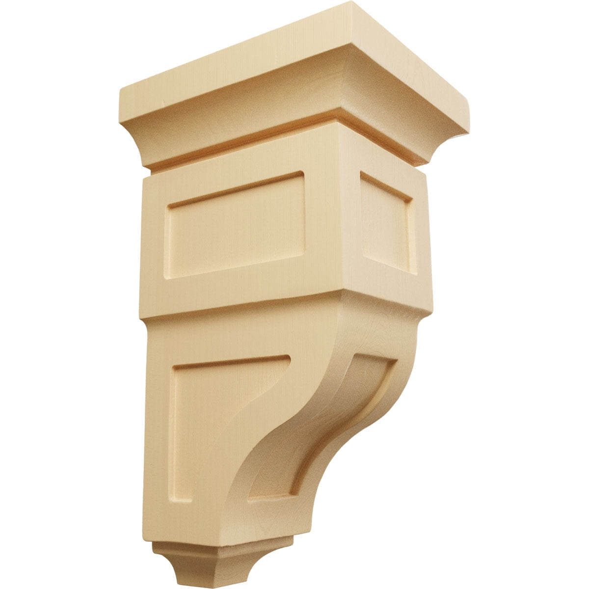 Ekena Millwork 6"W x 6 3/4"D x 12"H Large Reyes Wood Corbel, Maple ...