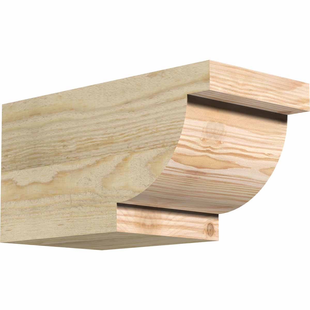 Ekena Millwork 6"W x 6"H x 12"L Alpine Rough Sawn Rafter Tail, Douglas ...
