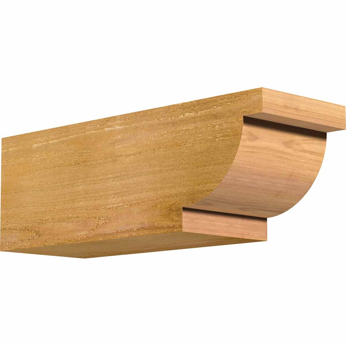Ekena Millwork 6"W x 6"H x 18"L Alpine Rough Sawn Rafter Tail, Western ...