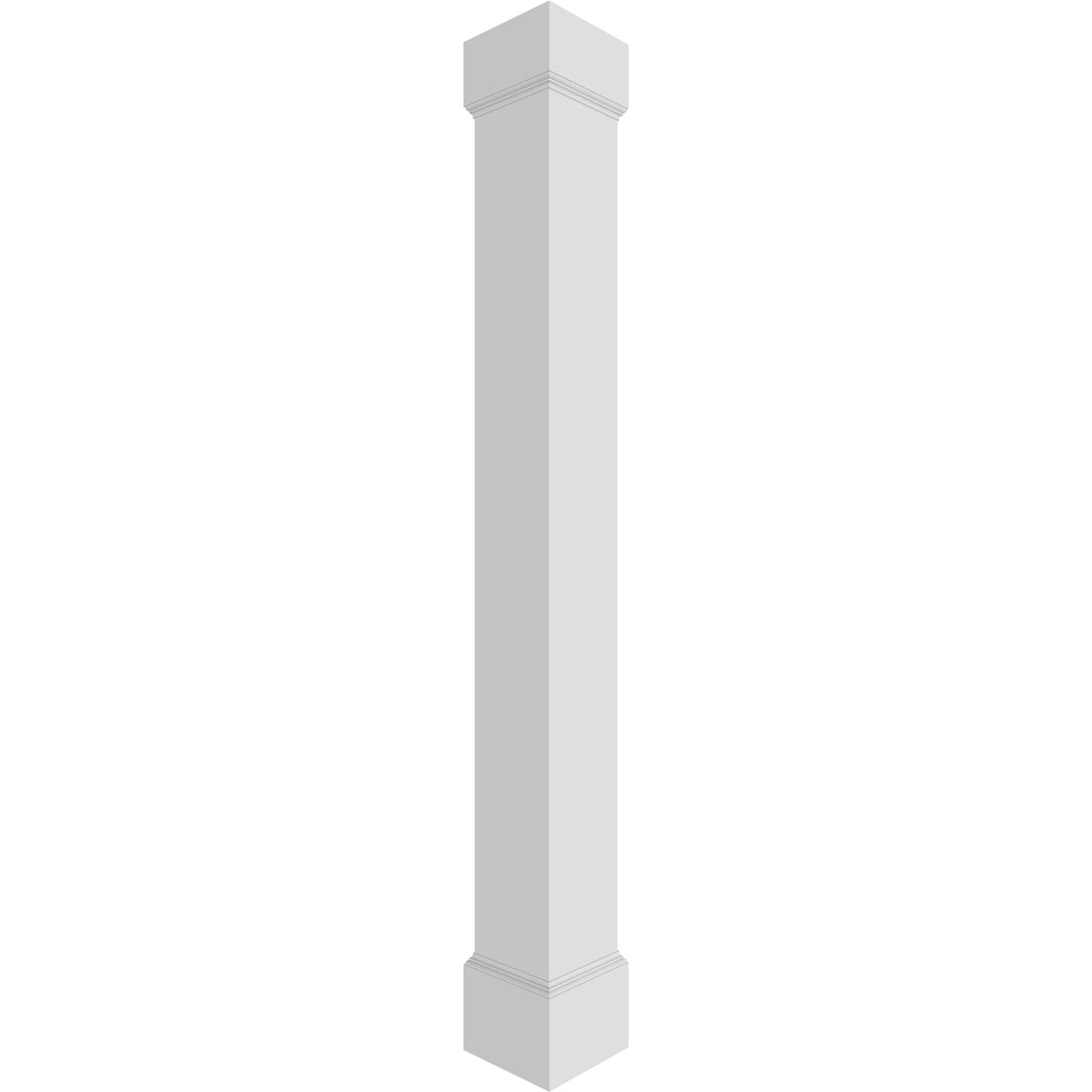 "Ekena Millwork 6""W x 8'H Square PVC Column Wrap Kit, Non-Tapered ...