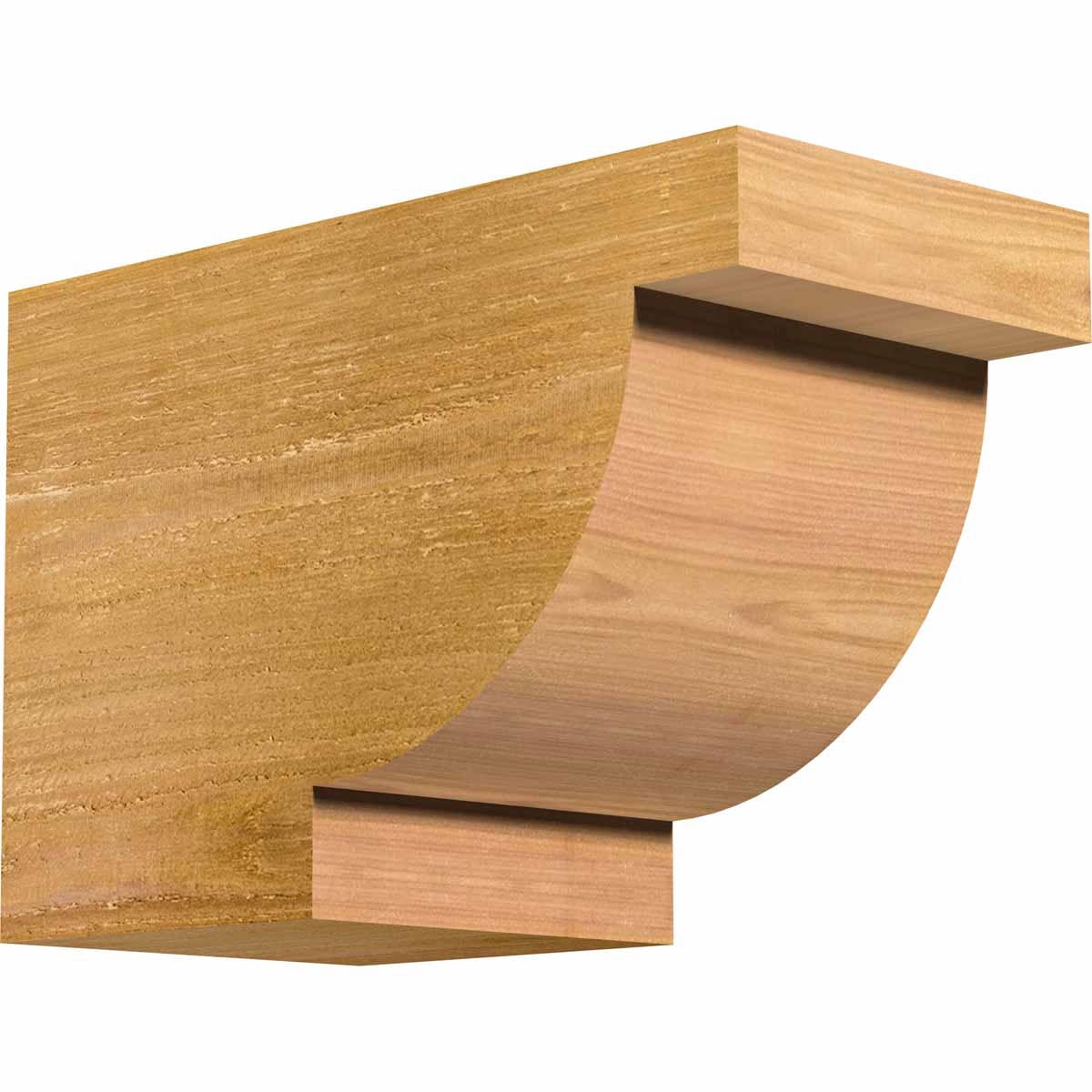 Ekena Millwork 6"W x 8"H x 12"L Alpine Rough Sawn Rafter Tail, Western ...