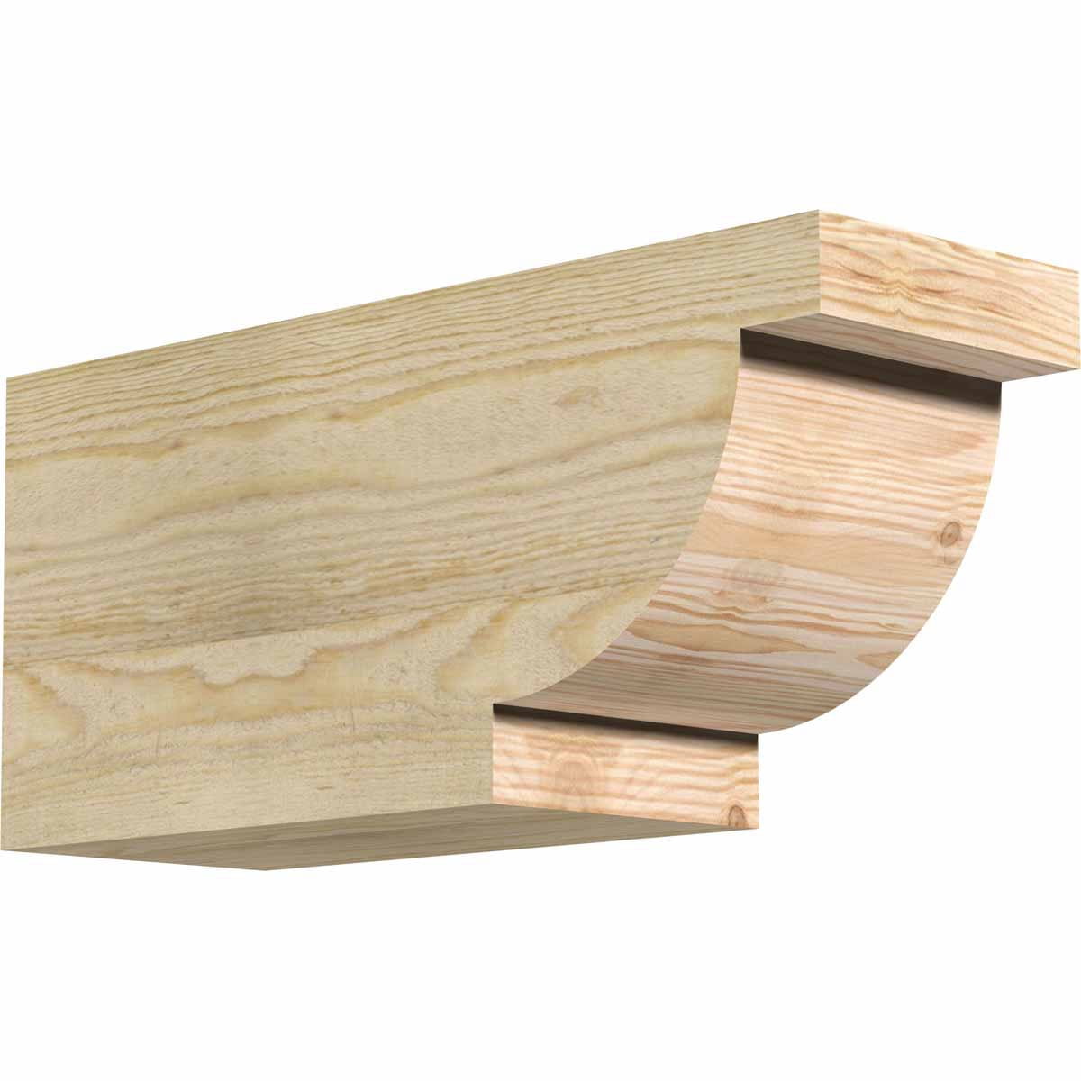 Ekena Millwork 6"W x 8"H x 18"L Alpine Rough Sawn Rafter Tail, Douglas ...