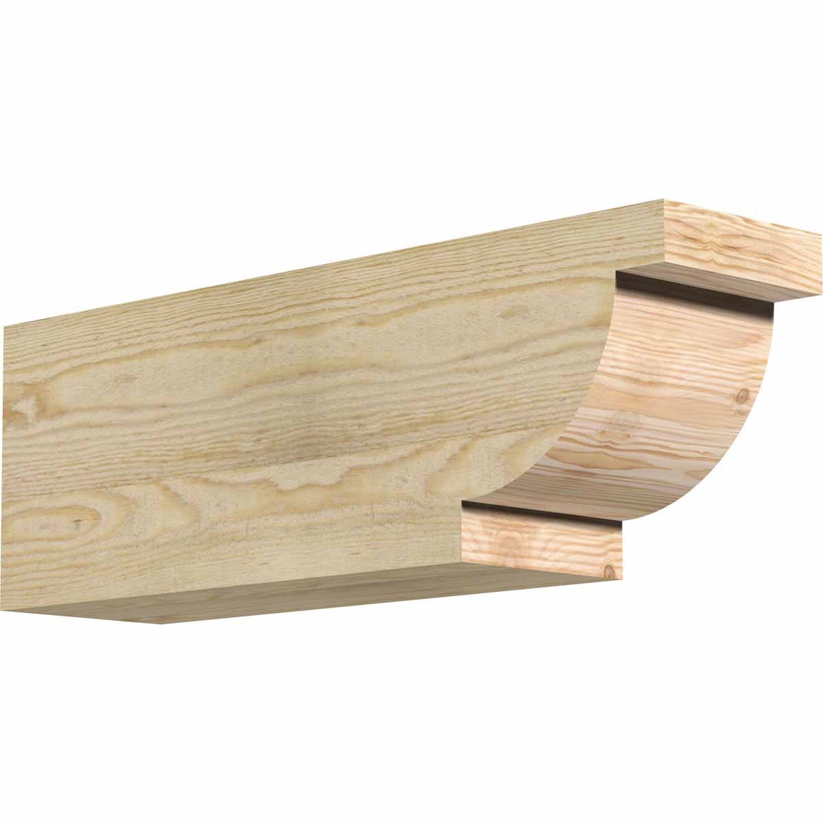 Ekena Millwork 6"W x 8"H x 24"L Alpine Rough Sawn Rafter Tail, Douglas ...