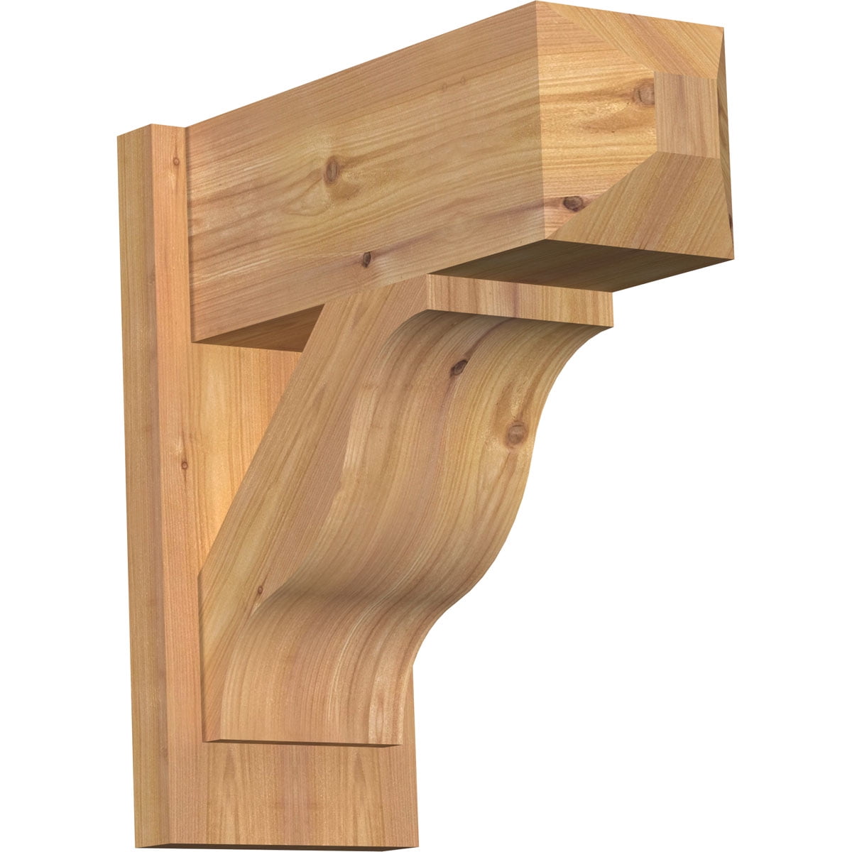 Ekena Millwork 7 1/2"W x 18"D x 18"H Funston Smooth Craftsman Outlooker ...