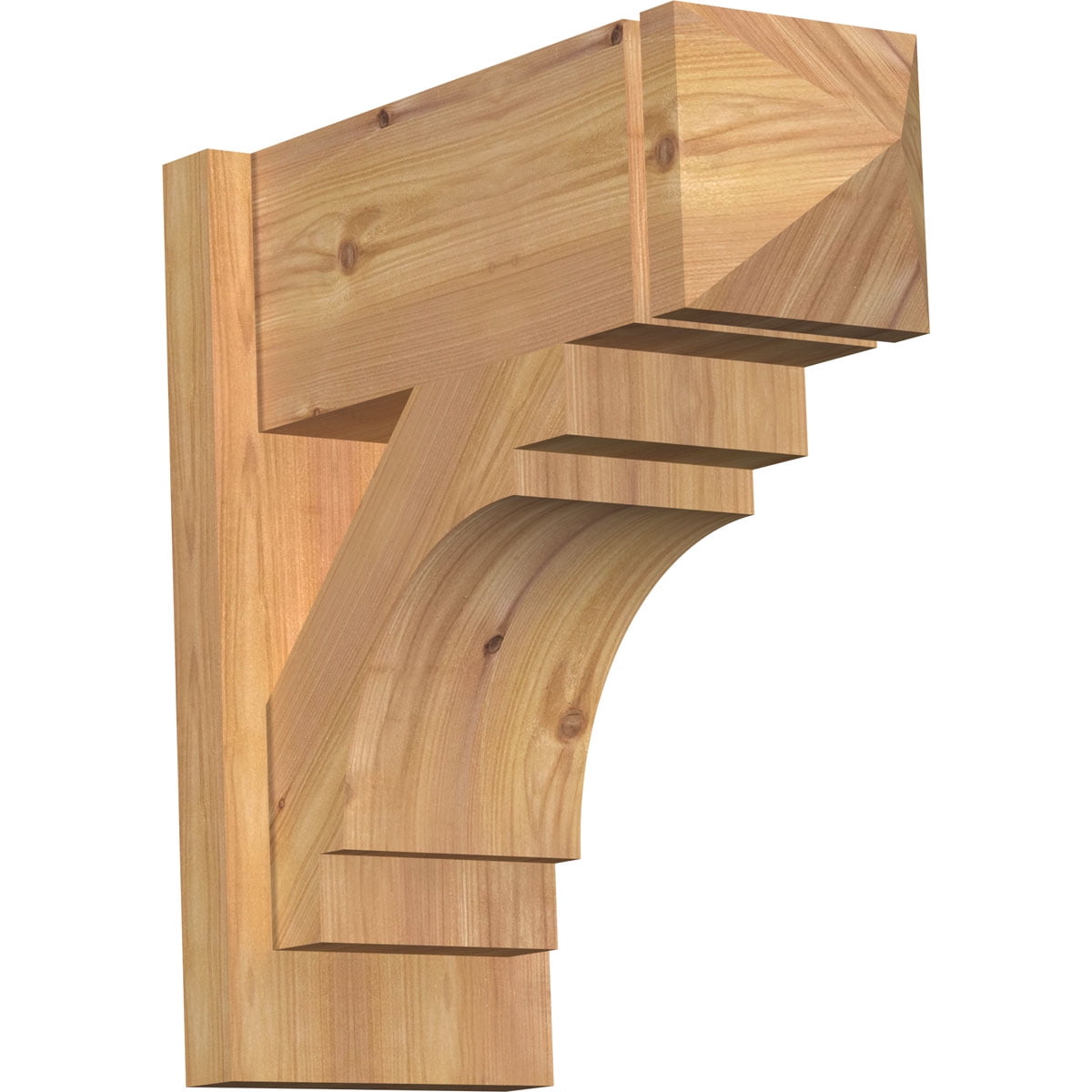 Ekena Millwork 7 1/2"W x 18"D x 18"H Merced Smooth Arts and Crafts ...