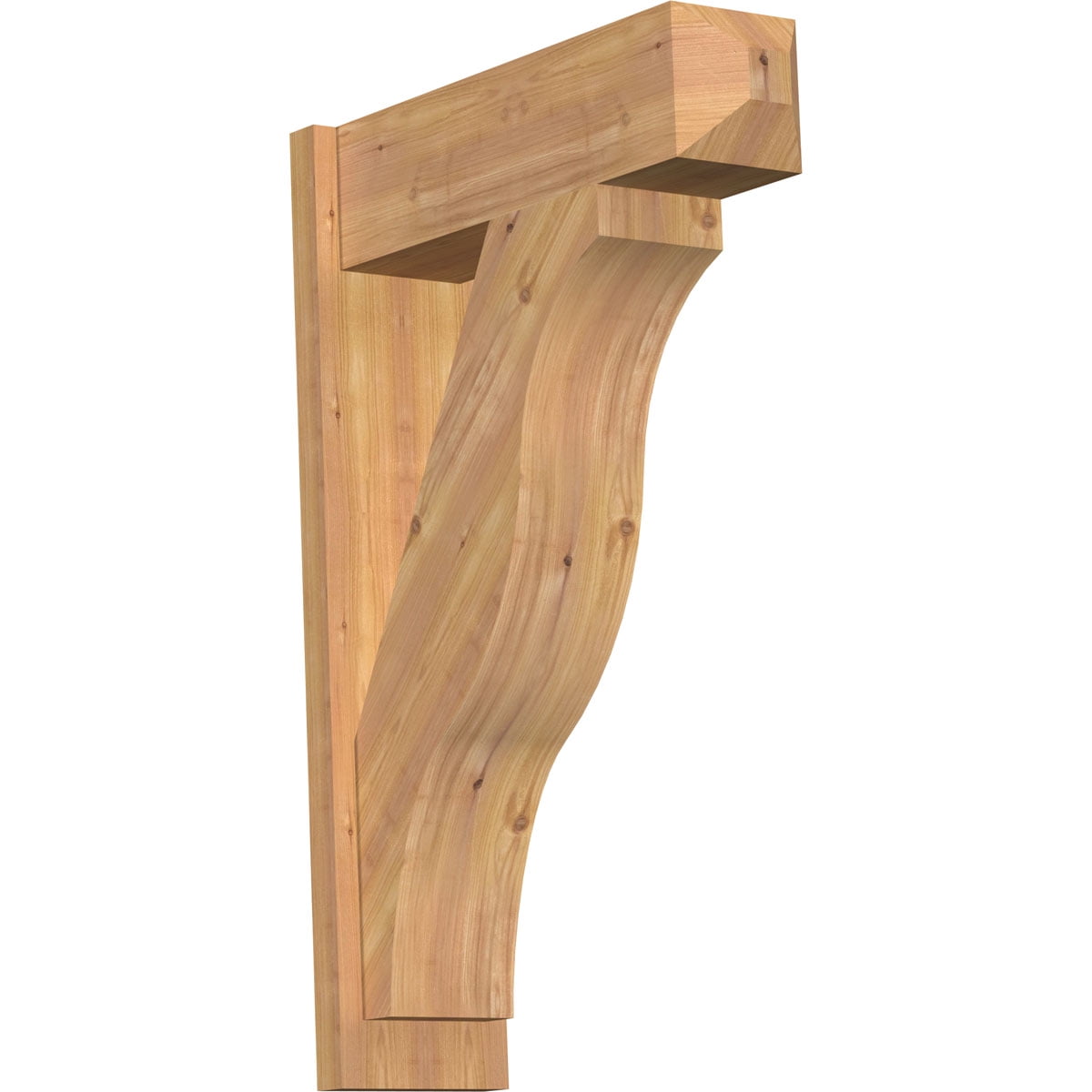 Ekena Millwork 7 1/2"W x 24"D x 36"H Funston Smooth Craftsman Outlooker ...