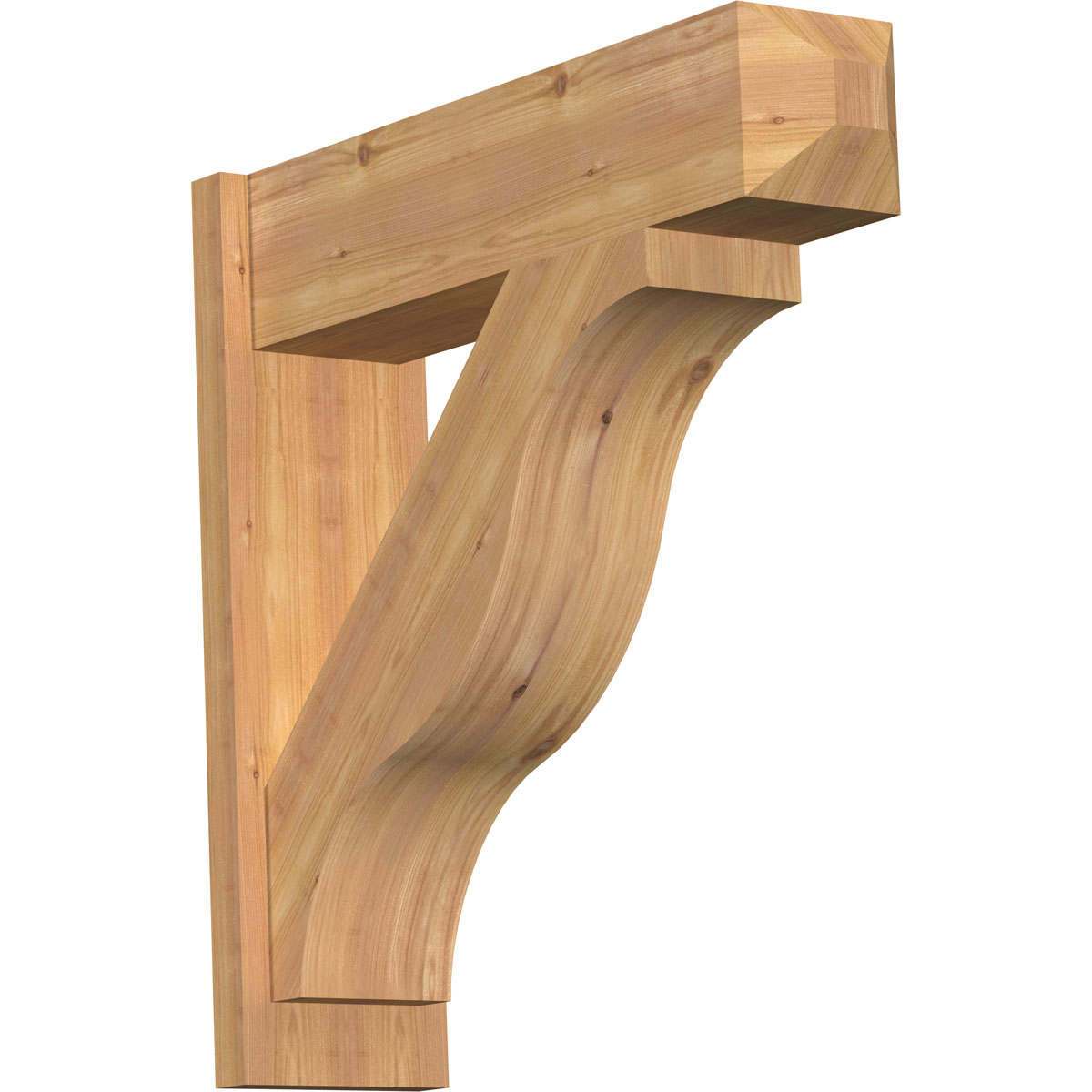 Ekena Millwork 7 1/2"W x 28"D x 28"H Funston Smooth Craftsman Outlooker ...