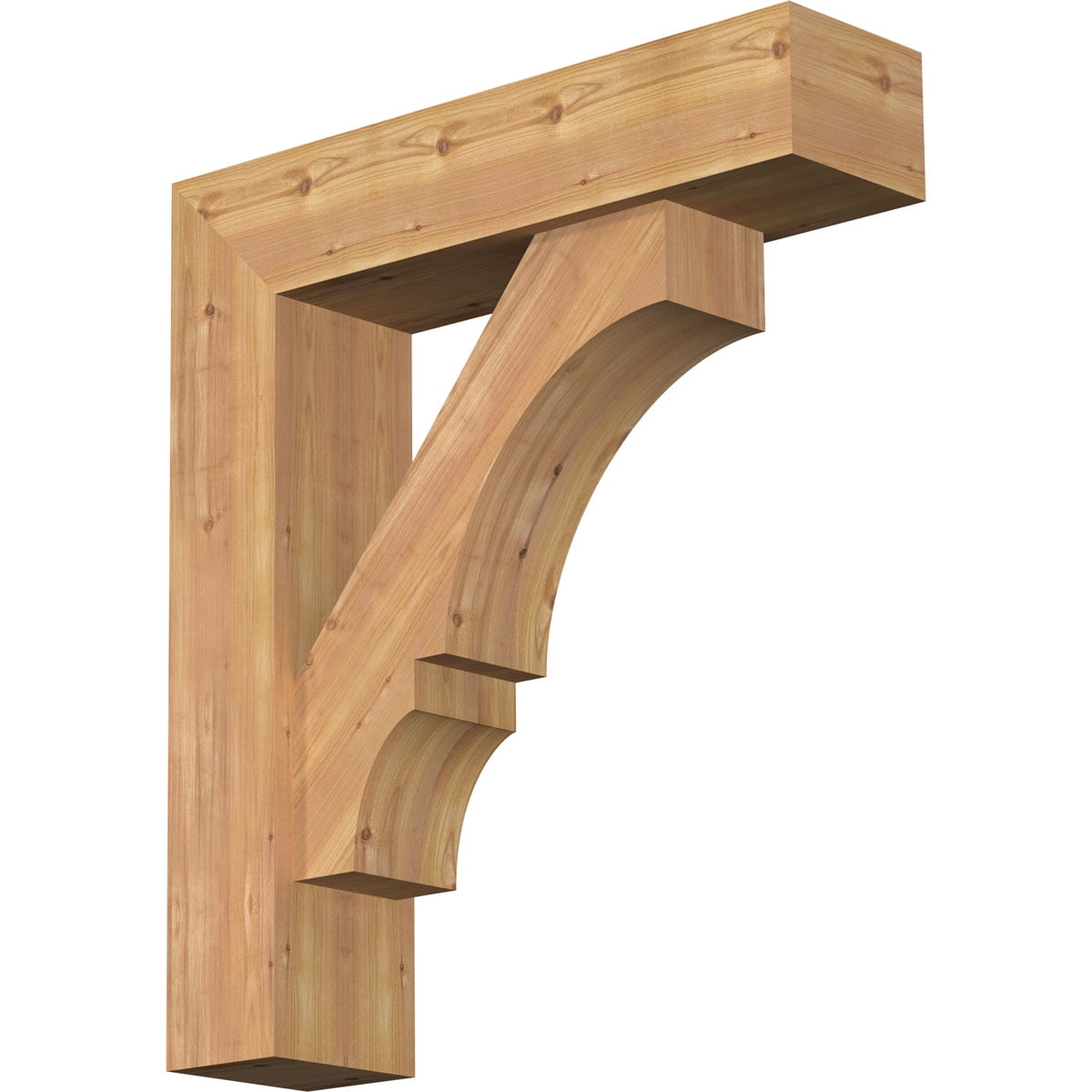 Ekena Millwork 7 1/2"W x 30"D x 34"H Balboa Block Smooth Bracket w ...