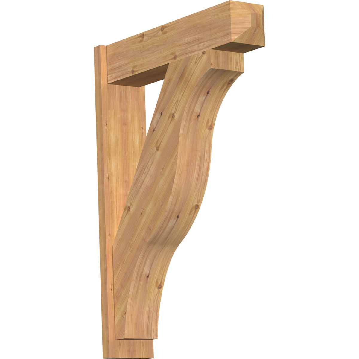 Ekena Millwork 7 1/2"W x 32"D x 44"H Funston Smooth Craftsman Outlooker ...