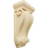 Ekena Millwork 7 1/2"W x 4 1/2"D x 14"H Cole Pilaster Wood Corbel ...