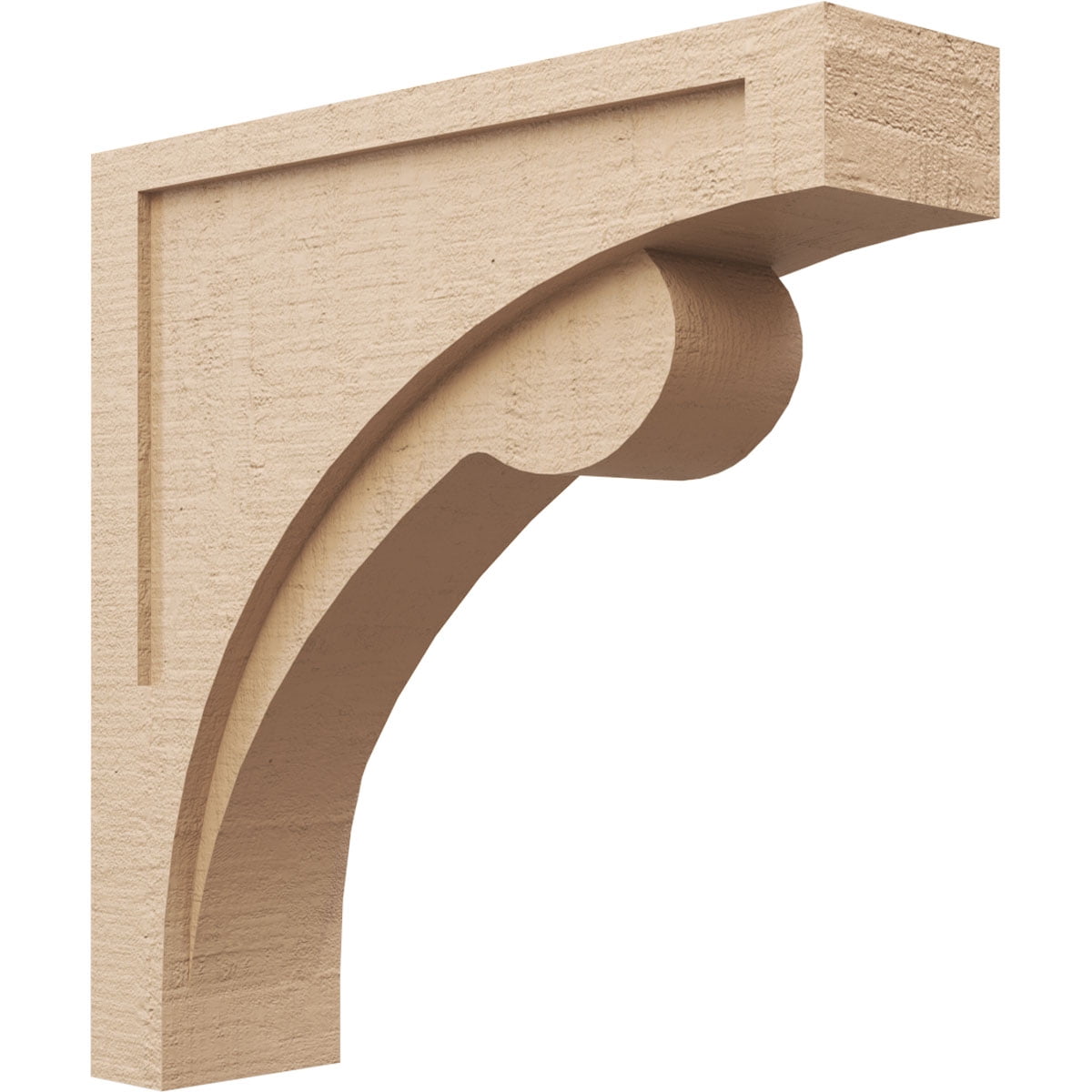 7"W x 28"D x 28"H Thin Viola Rough Cedar Woodgrain TimberThane Corbel ...