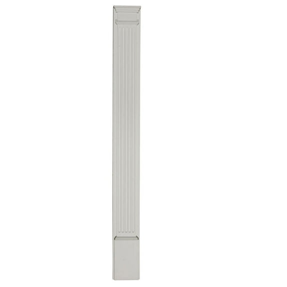 Ekena Millwork 8"W x 100"H x 2 3/4"D with 14" Attached Plinth, Fluted ...