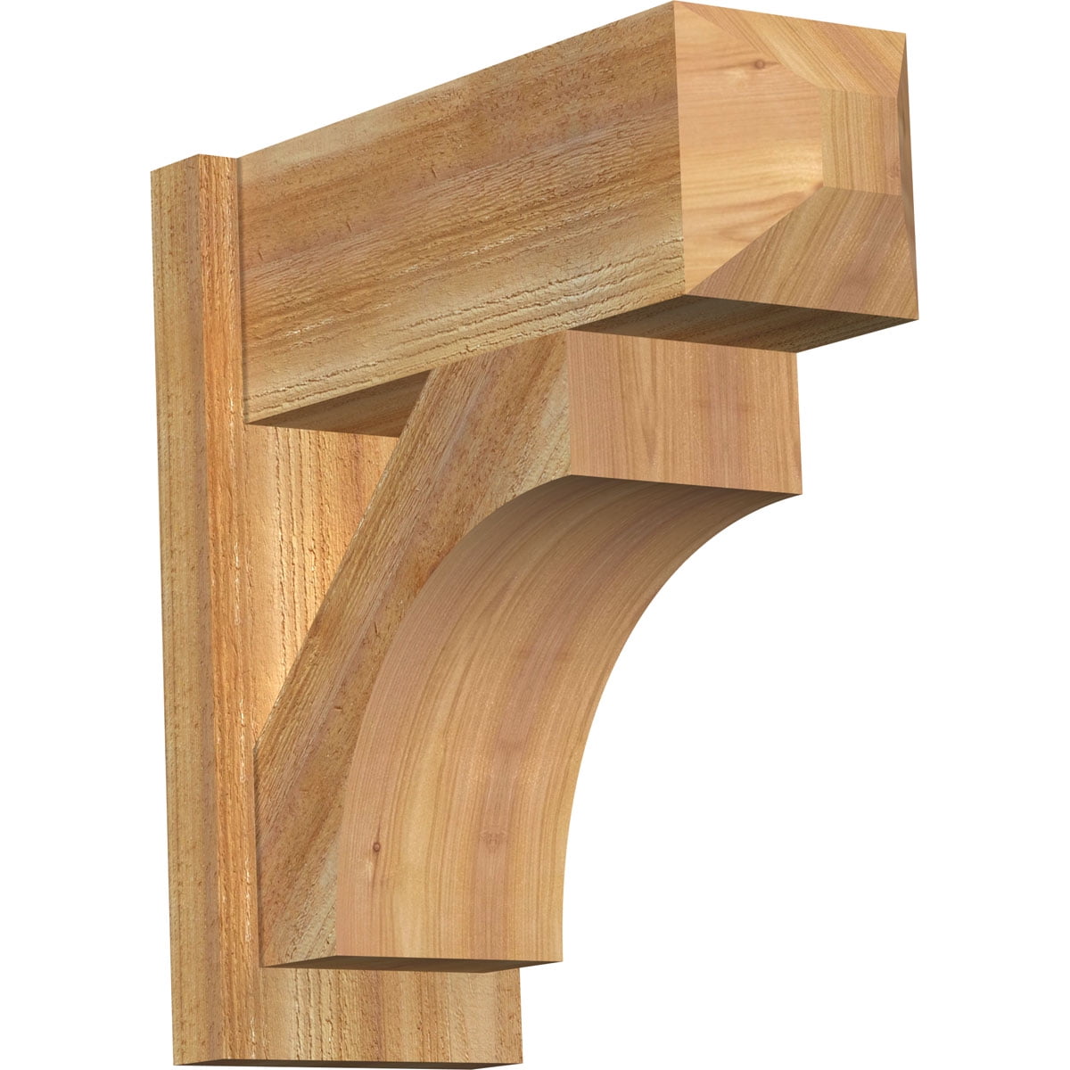 Ekena Millwork 8"W x 20"D x 20"H Westlake Rough Sawn Craftsman ...