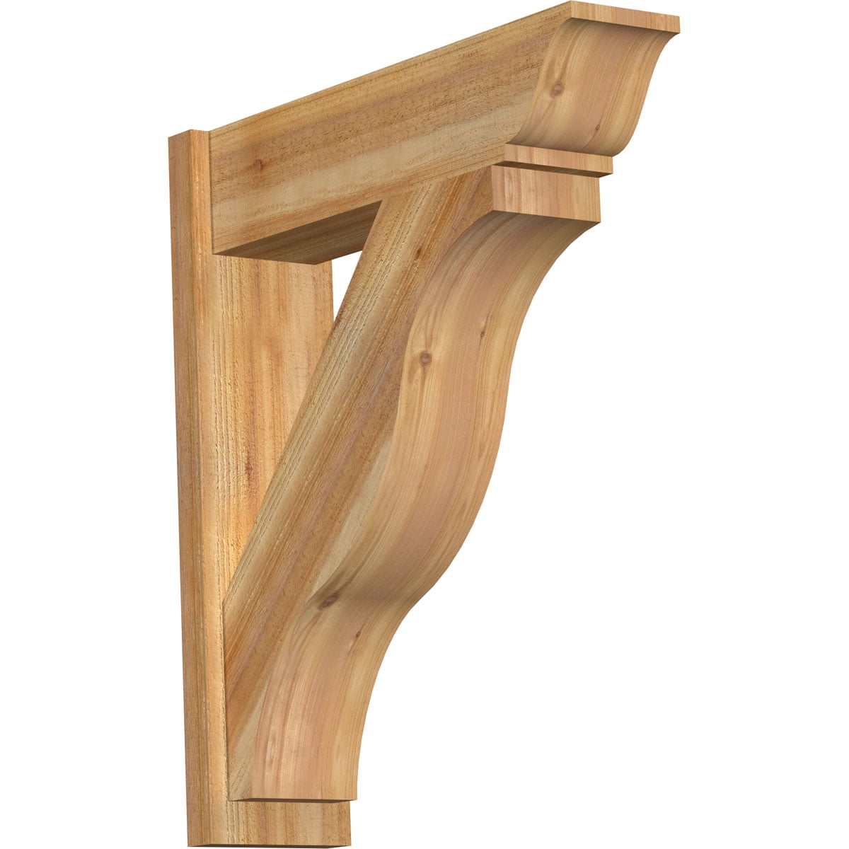 Ekena Millwork 8"W x 30"D x 34"H Funston Rough Sawn Traditional ...