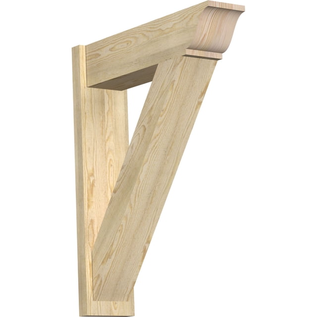 Ekena Millwork 8"W x 30"D x 38"H Traditional Rough Sawn Traditional ...