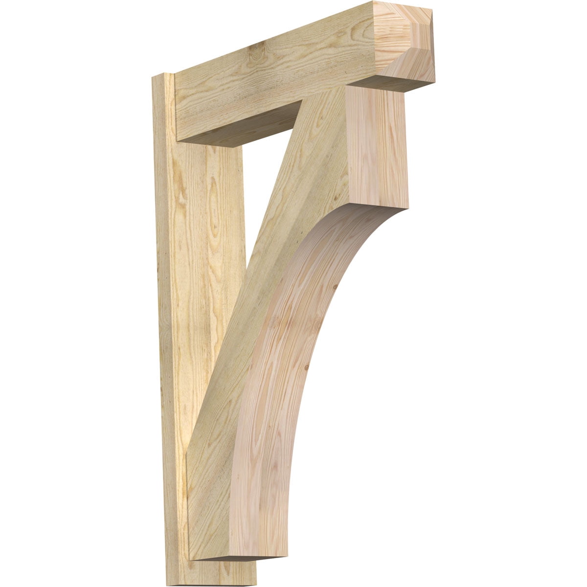 Ekena Millwork 8"W x 32"D x 44"H Westlake Rough Sawn Craftsman ...